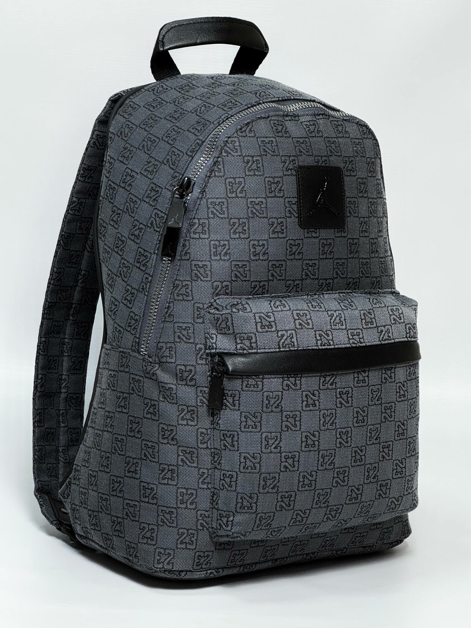 Рюкзак городской Monogram серый, спортивный, унисекс