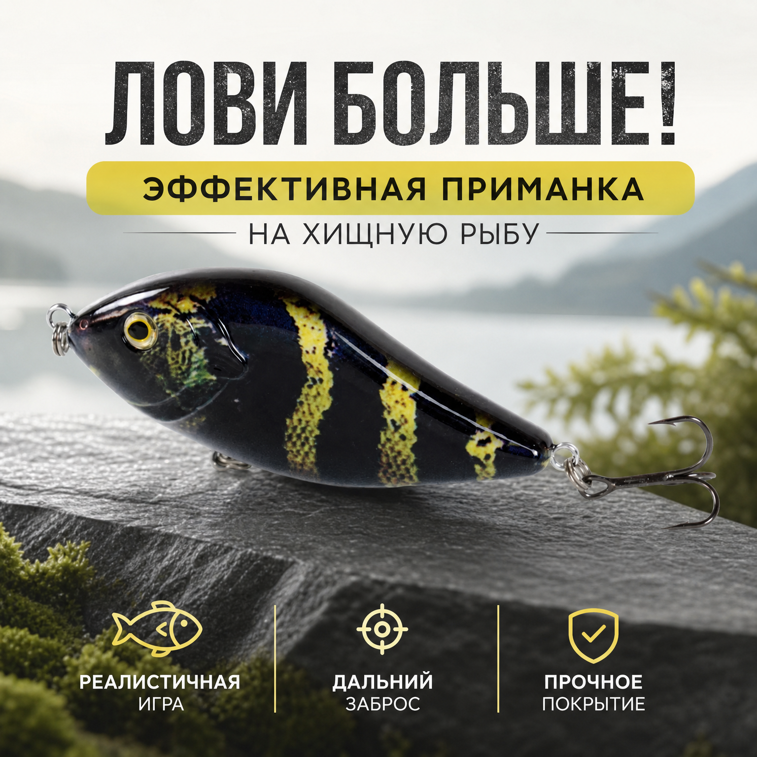Джеркбейт на щуку, тонущая приманка, 10 см, 45 г (Цвет товара: jkb100-05&10cm 45g; Длина: 100 мм)