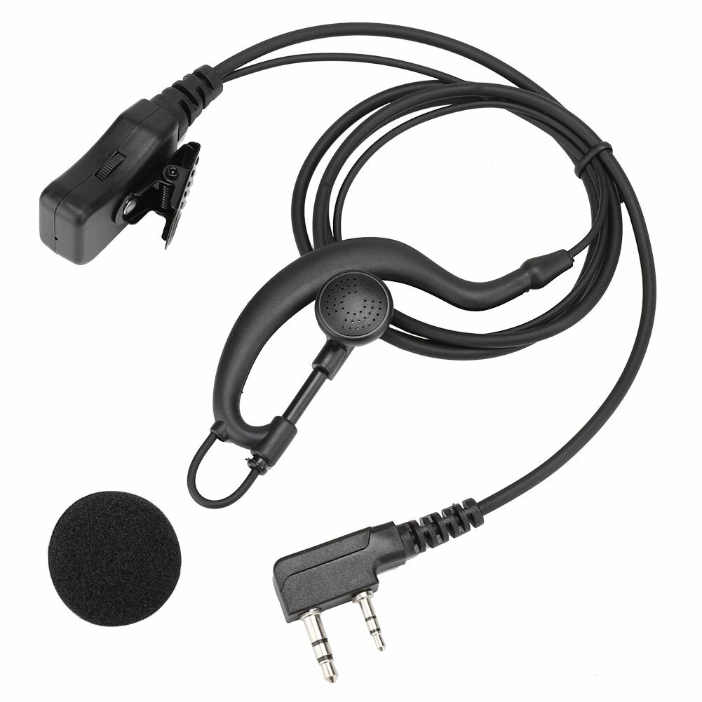 Гарнитура K Head с PTT, регулировкой громкости для BaoFeng, Kenwood, HYT