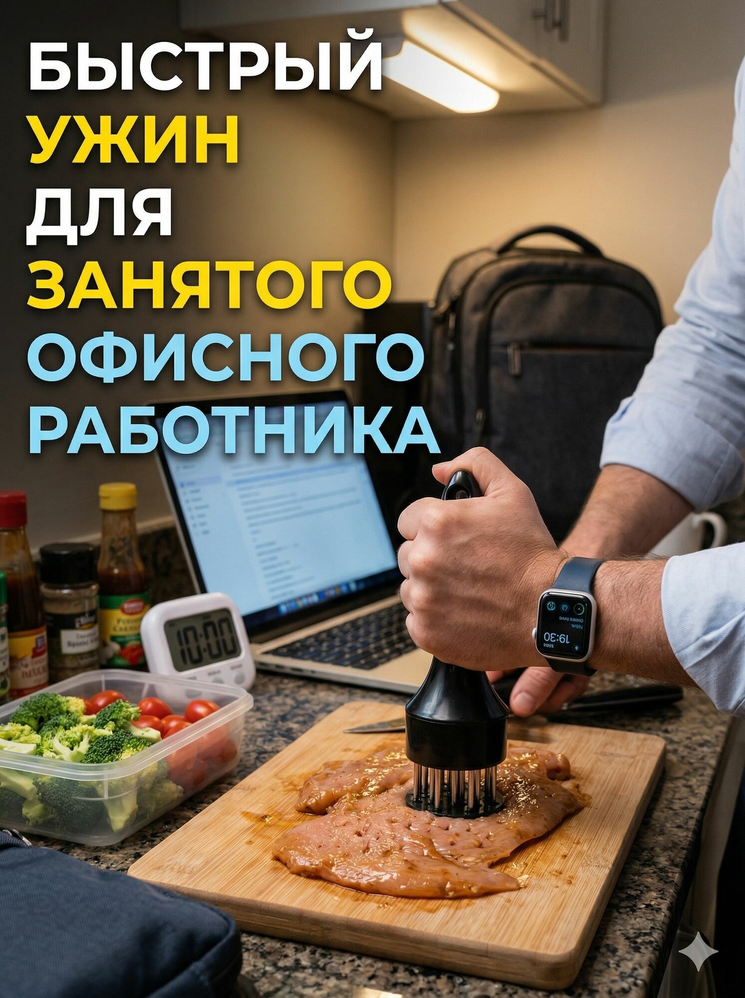 Тендерайзер для мяса, 19 см