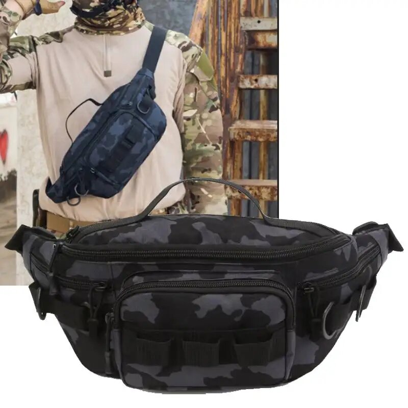 Тактическая поясная сумка Blue Camo