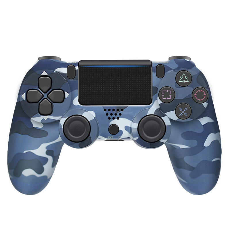 Black Myth: Wukong PC Двойная вибрация PS4 контроллер Беспроводной Bluetooth геймпад для Steam — Камуфляжный синий