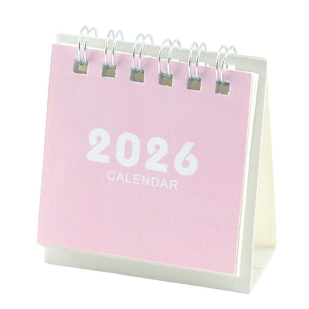 Настольный календарь 2026 (17 месяцев, авг. 2025 – дек. 2026), Розовый