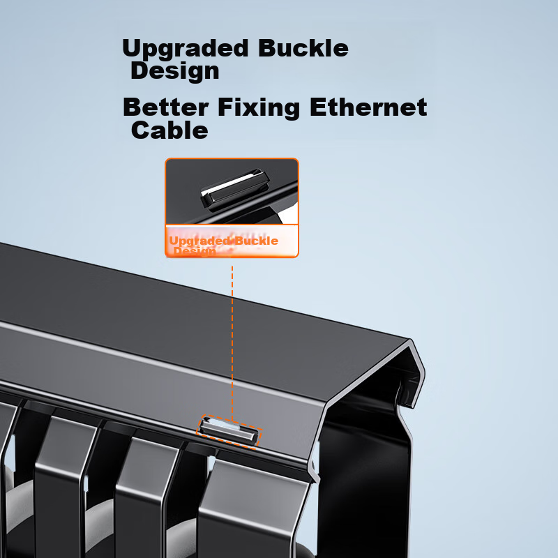 SAMZHE Cable Management Rack, 25 Tiers 50 Ports, Engineering-Grade Thickened Server Cabinet Network Cable Organizer, 19-Inch, WAN-12