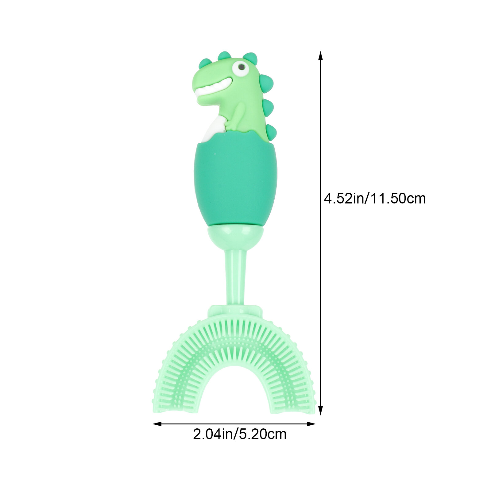 Silicone Manual Toothbrush Для Детей У-образная Зубная Щётка 11.5X5.2CM