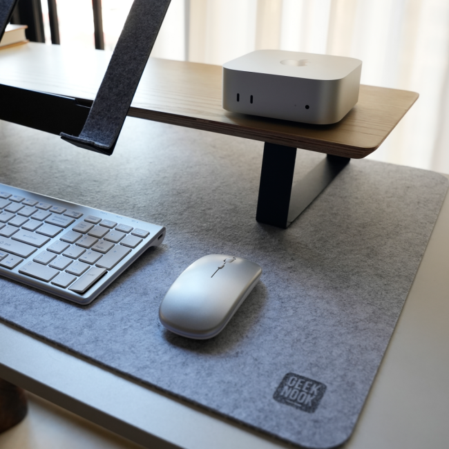 Geek Nook 20240411 Коврик для мыши/ Mouse pad GEEK NOOK 120*60CM Light Gray Felt — фото 1