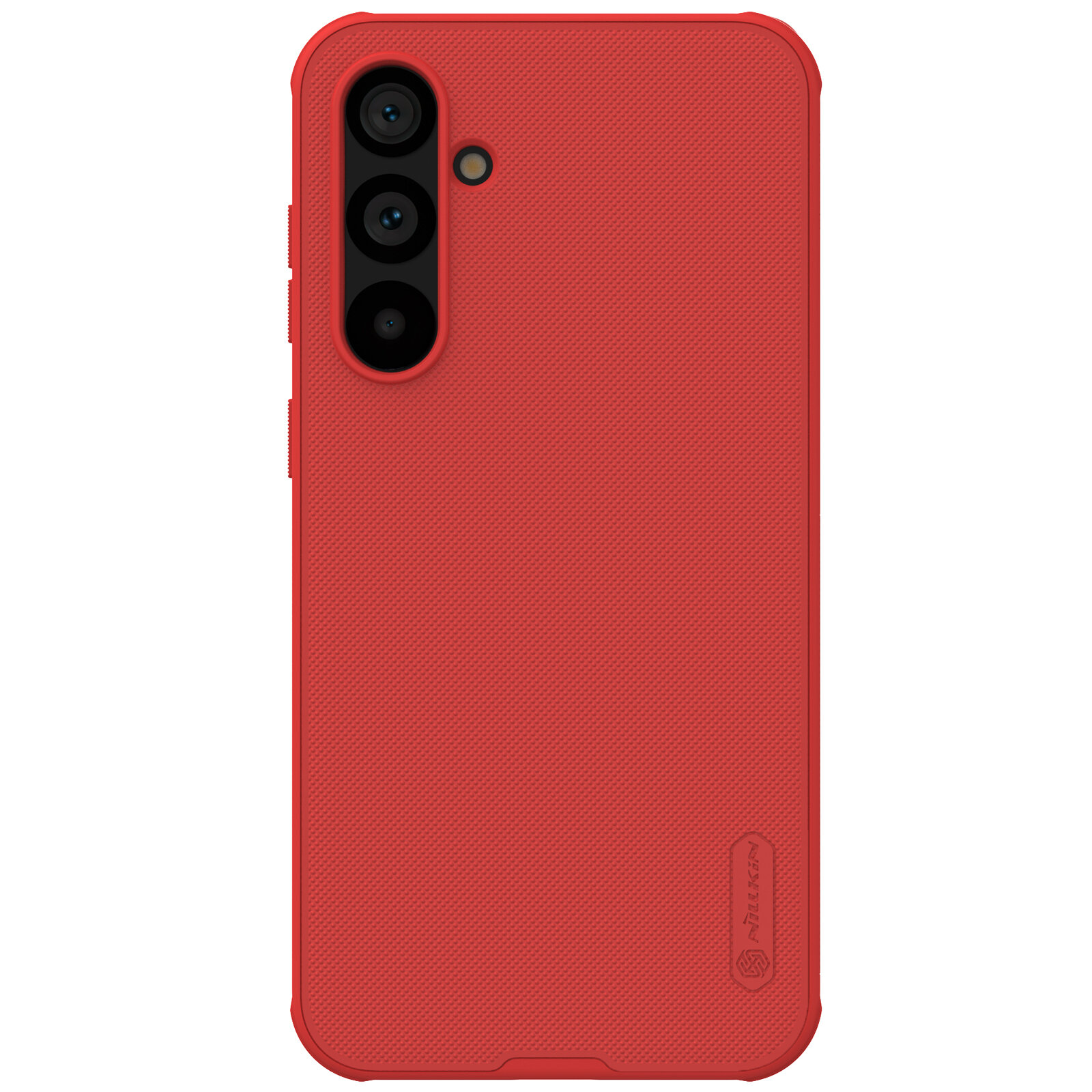Усиленный чехол красного цвета от Nillkin для Samsung Galaxy S23 FE, серия Super Frosted Shield Pro