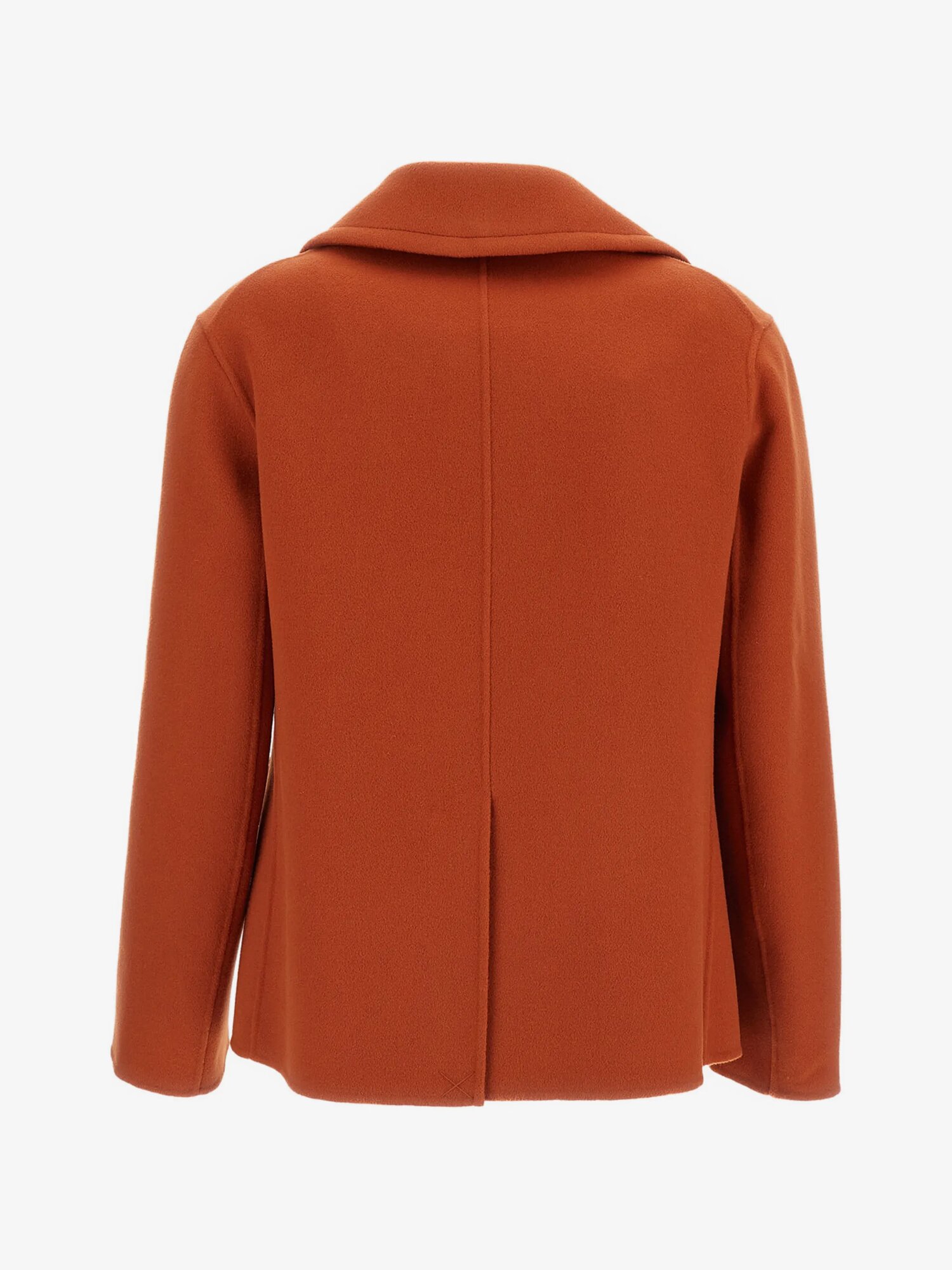 Куртка Max Mara Single-breasted wool jacket, размер 46, оранжевый — фото 1