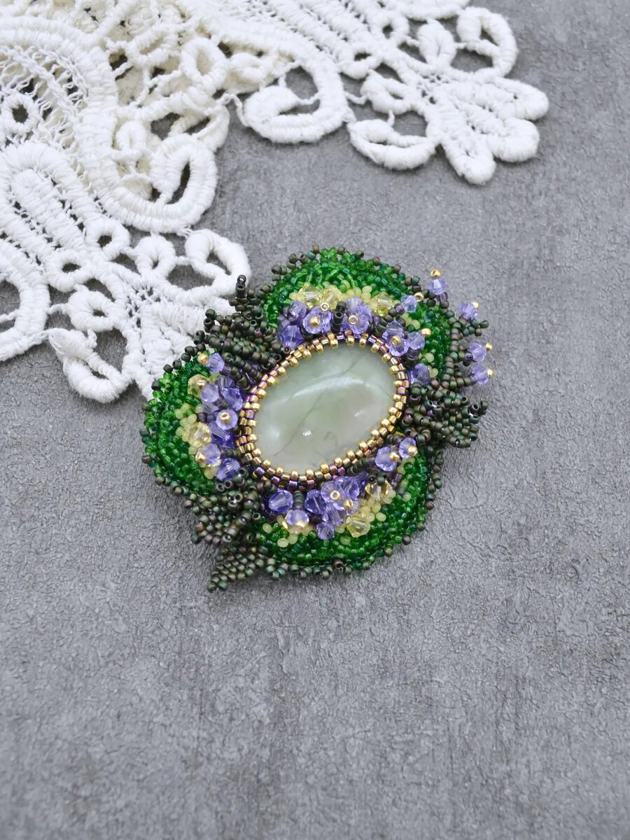 Брошь, кристалл, кристаллы Swarovski