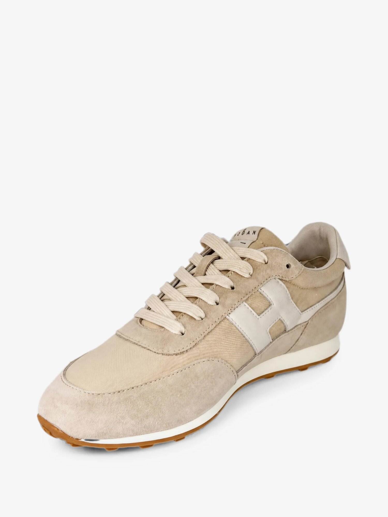 Кроссовки Hogan Logo-patch lace-up sneakers, размер 9 UK — фото 1