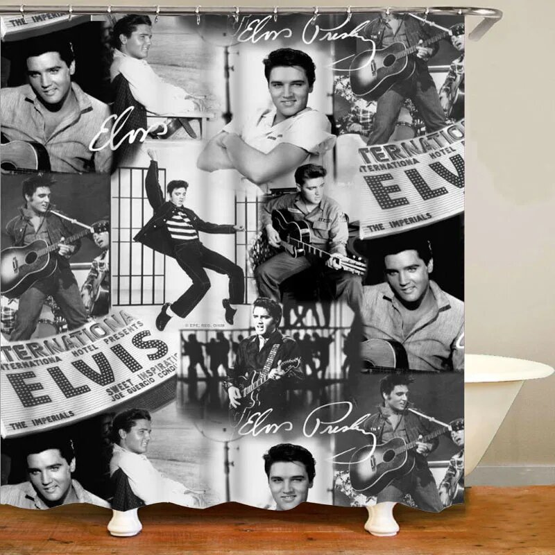 Занавески для душа King Elviz Presley
