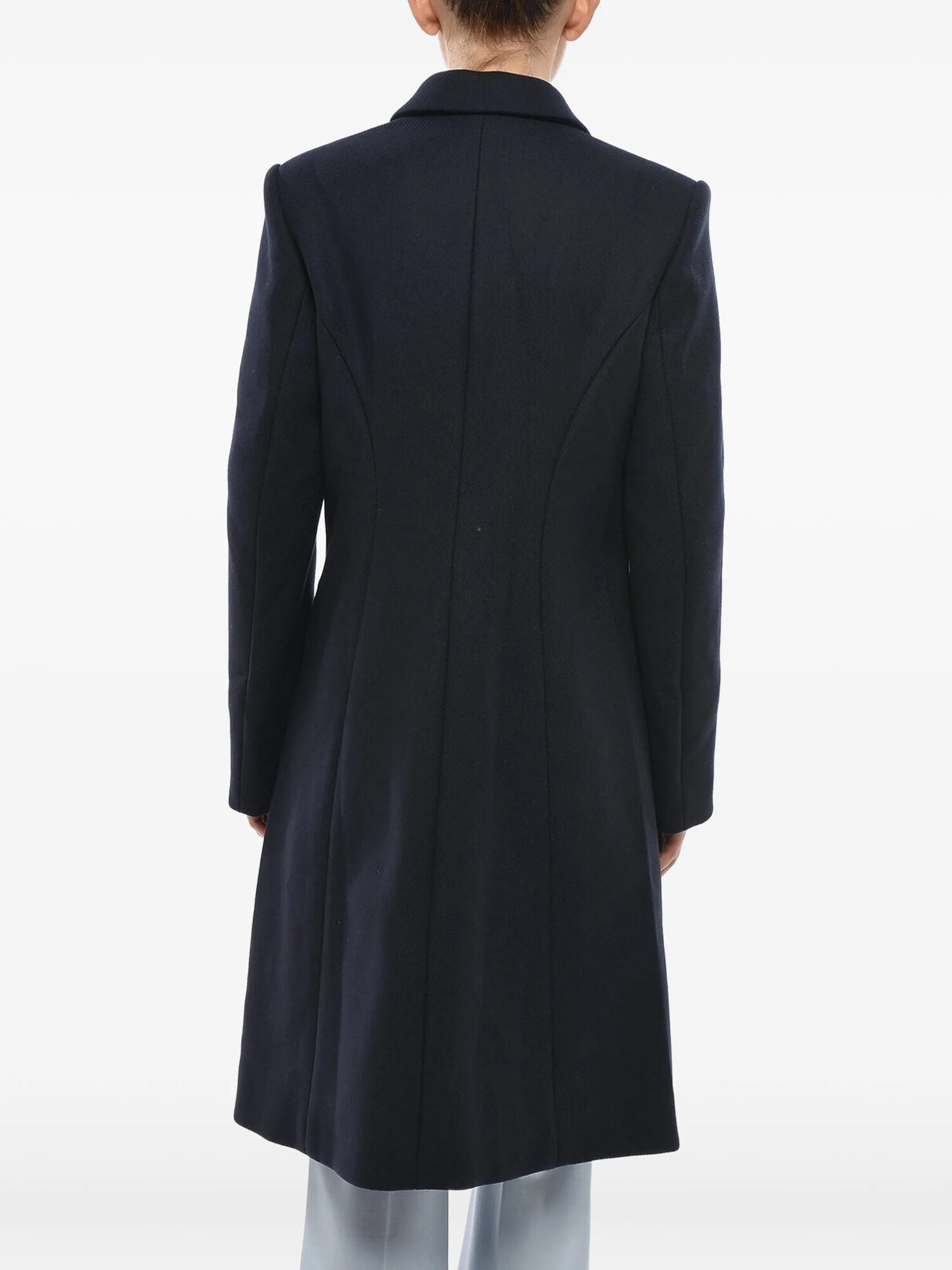 Пальто Stella McCartney Katie single-breasted coat, размер 42, синий — фото 1