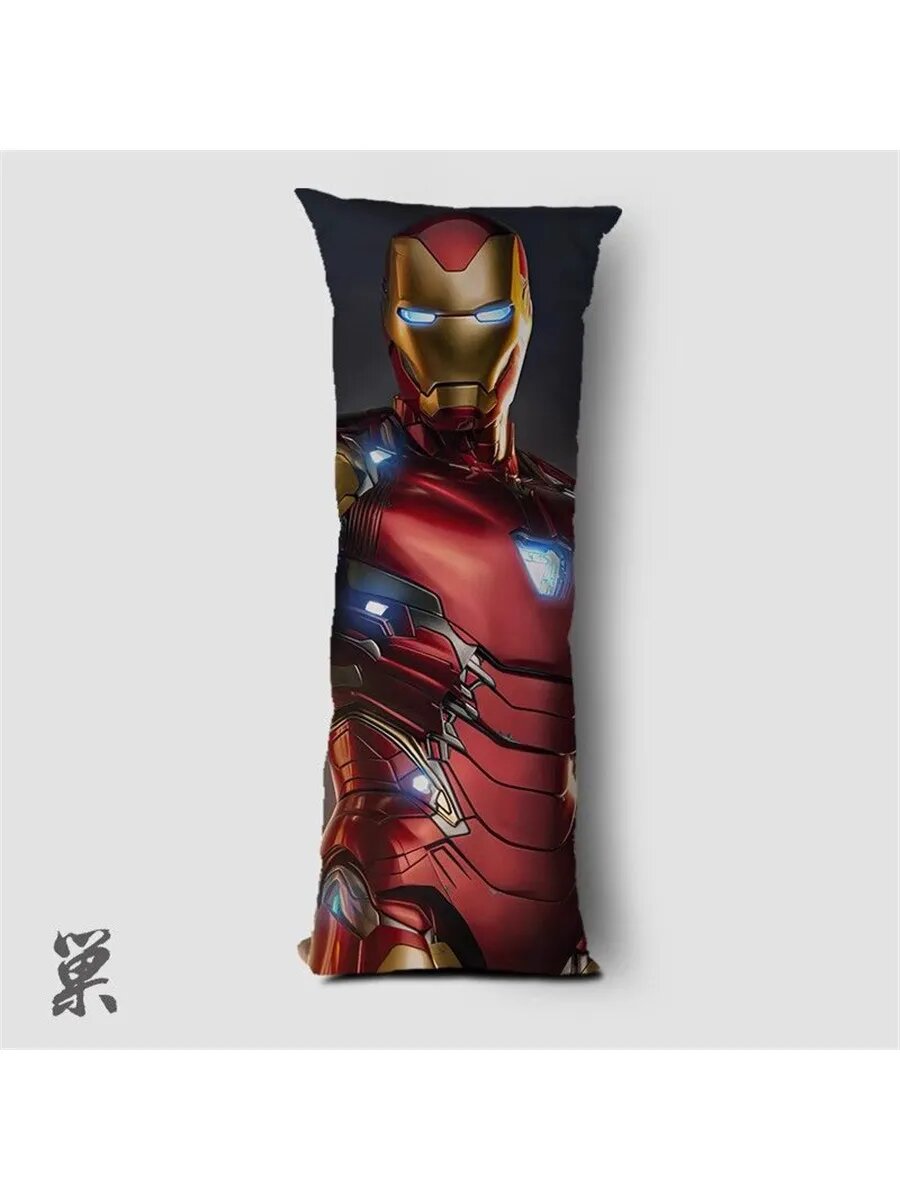 Подушка Marvel Человек-паук и Железный человек 30×80