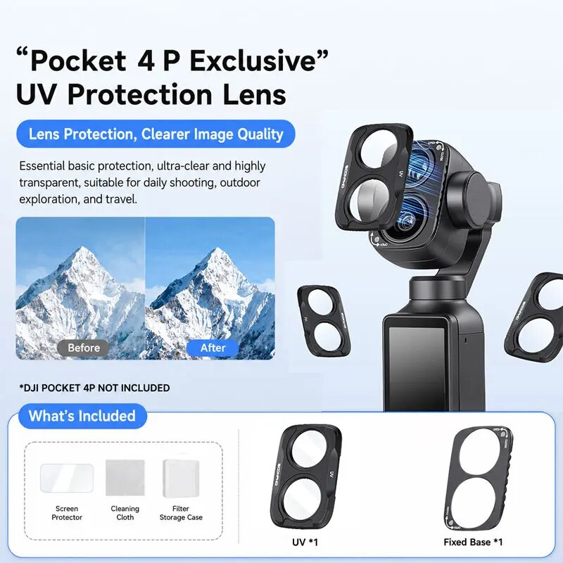 Набор фильтров для DJI OSMO Pocket 4 Pro UV Filter