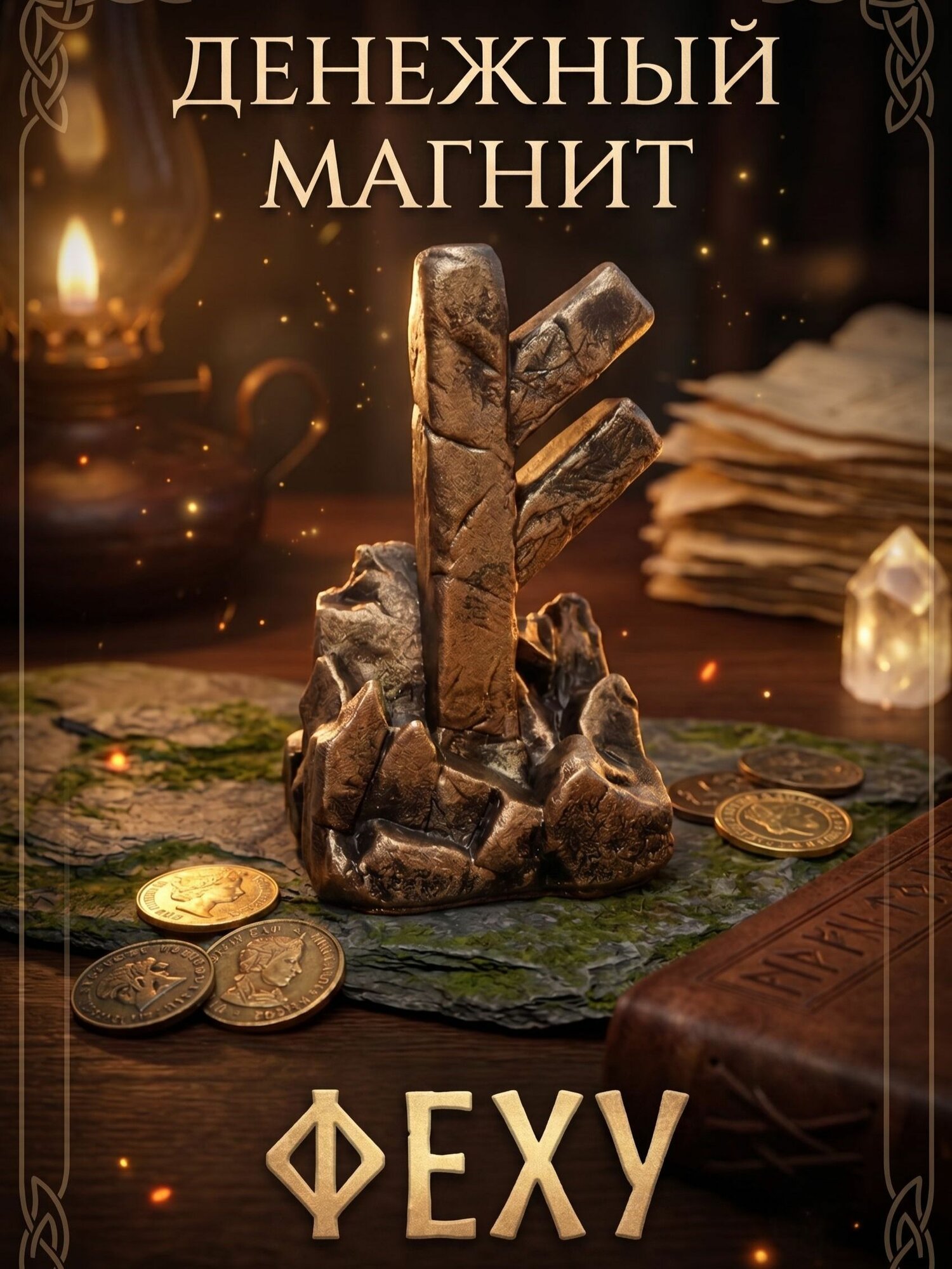 Оберег Руна Феху (Фео): Денежный магнит