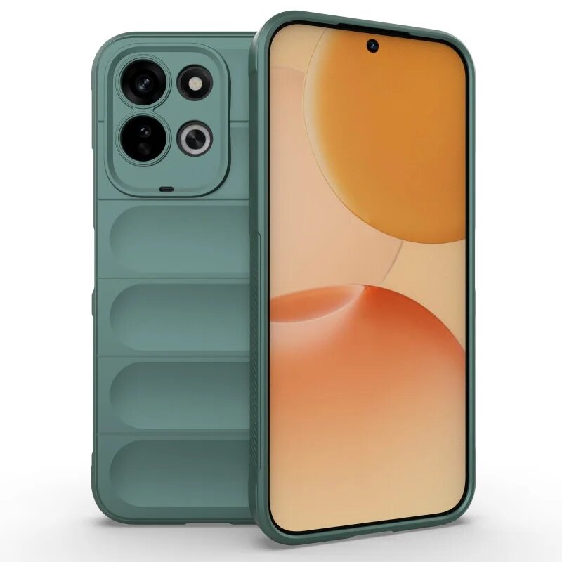 Чехол для Xiaomi Redmi 17, силиконовый, противоударный, из Редми 17 4Г, Темно-зеленый, Black Green