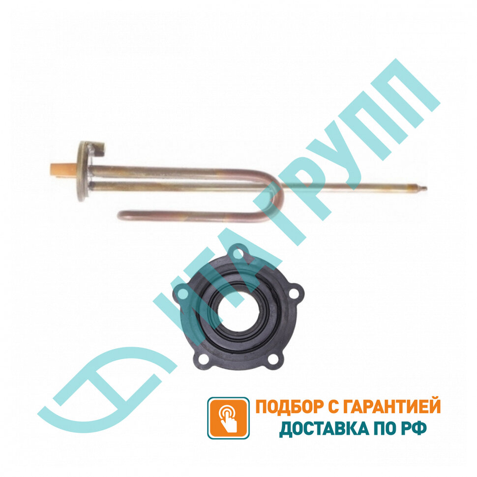 Комплект ТЭН 1,5кВт (1500Вт) RCF для водонагревателя Ariston, под анод М6 + прокладка, R184280K3