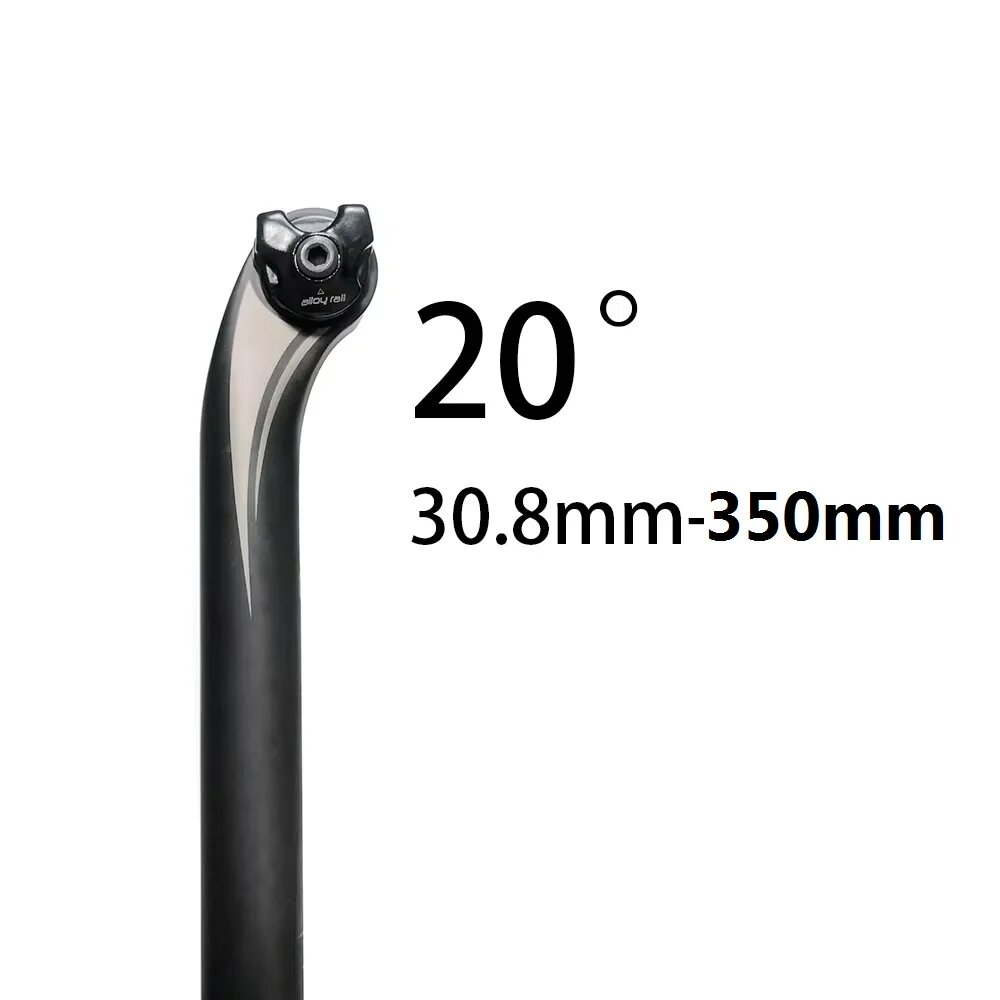 Подседельный штырь 20° 30.8x350mm, черный