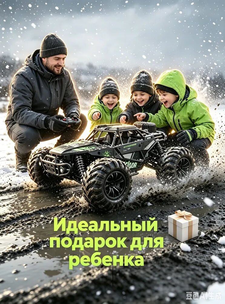 Радиоуправляемый внедорожник DASDORRIO 70 км/ч большой быстрый для мальчика, мощная машинка на пульте для активных игр и прогулок на свежем воздухе