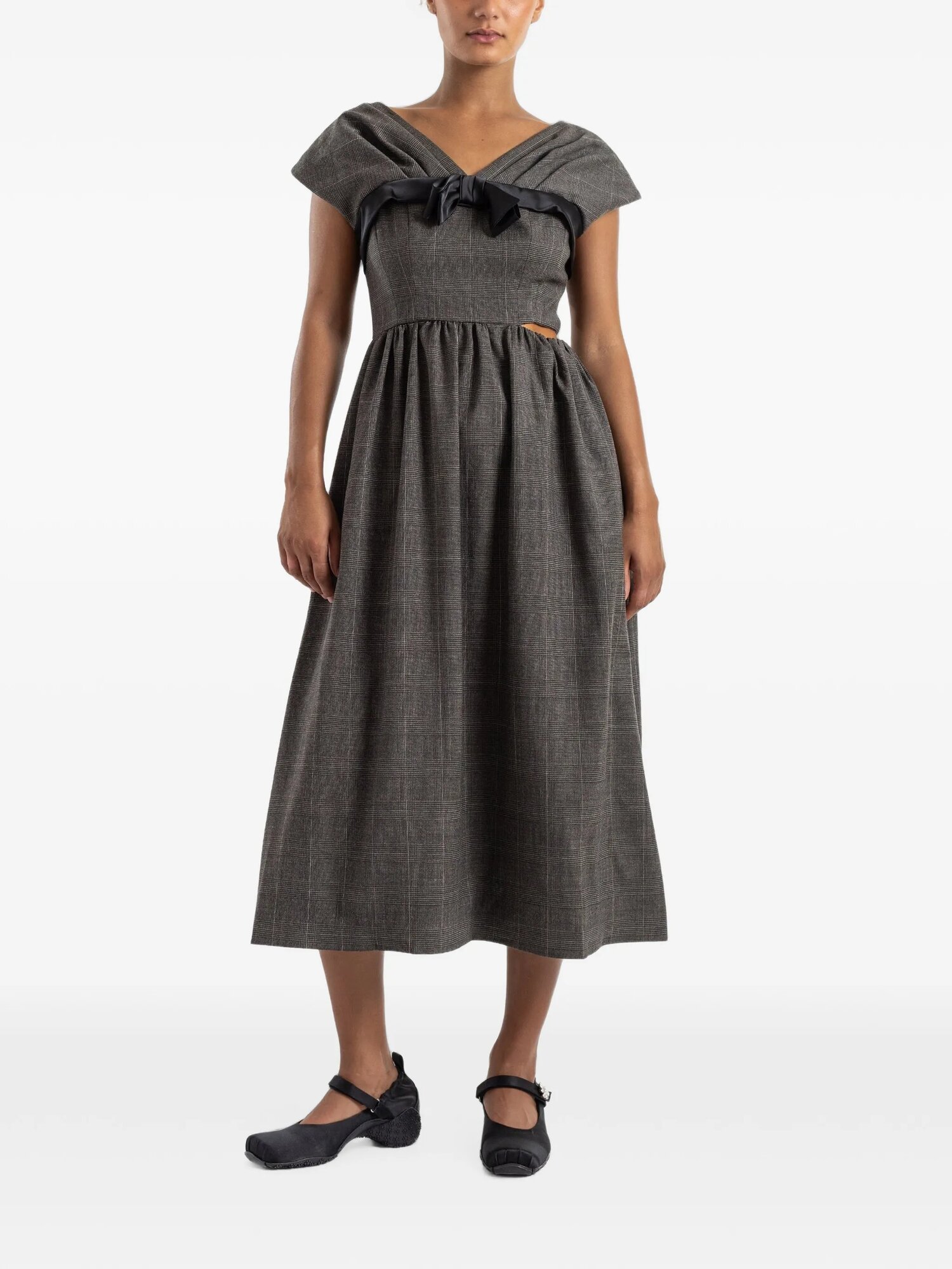 Платье Bow-detail midi dress