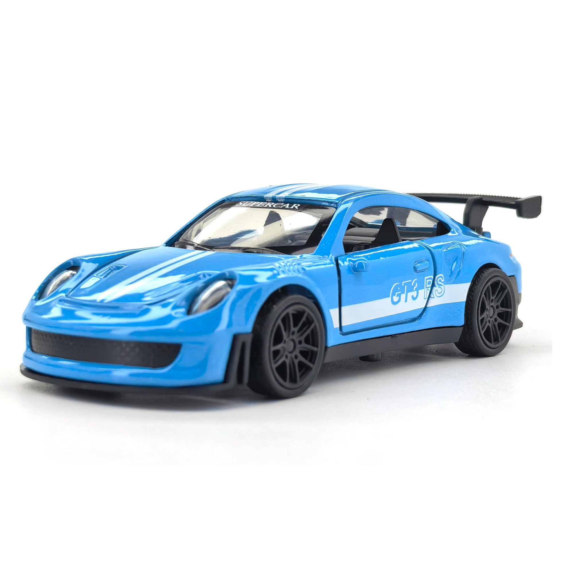 Коллекционная модель спортивного автомобиля из металла Синий, Blue