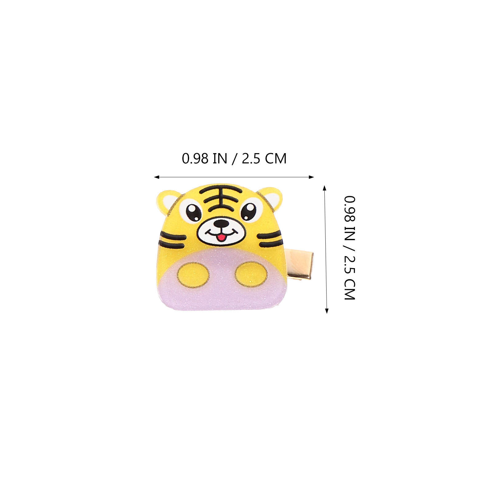 20 Штук Заколки Для Волос С Тигром 2 5X2 5Cm Подходит Для Ребенка Как Украшение Для Волос И Других Аксессуаров