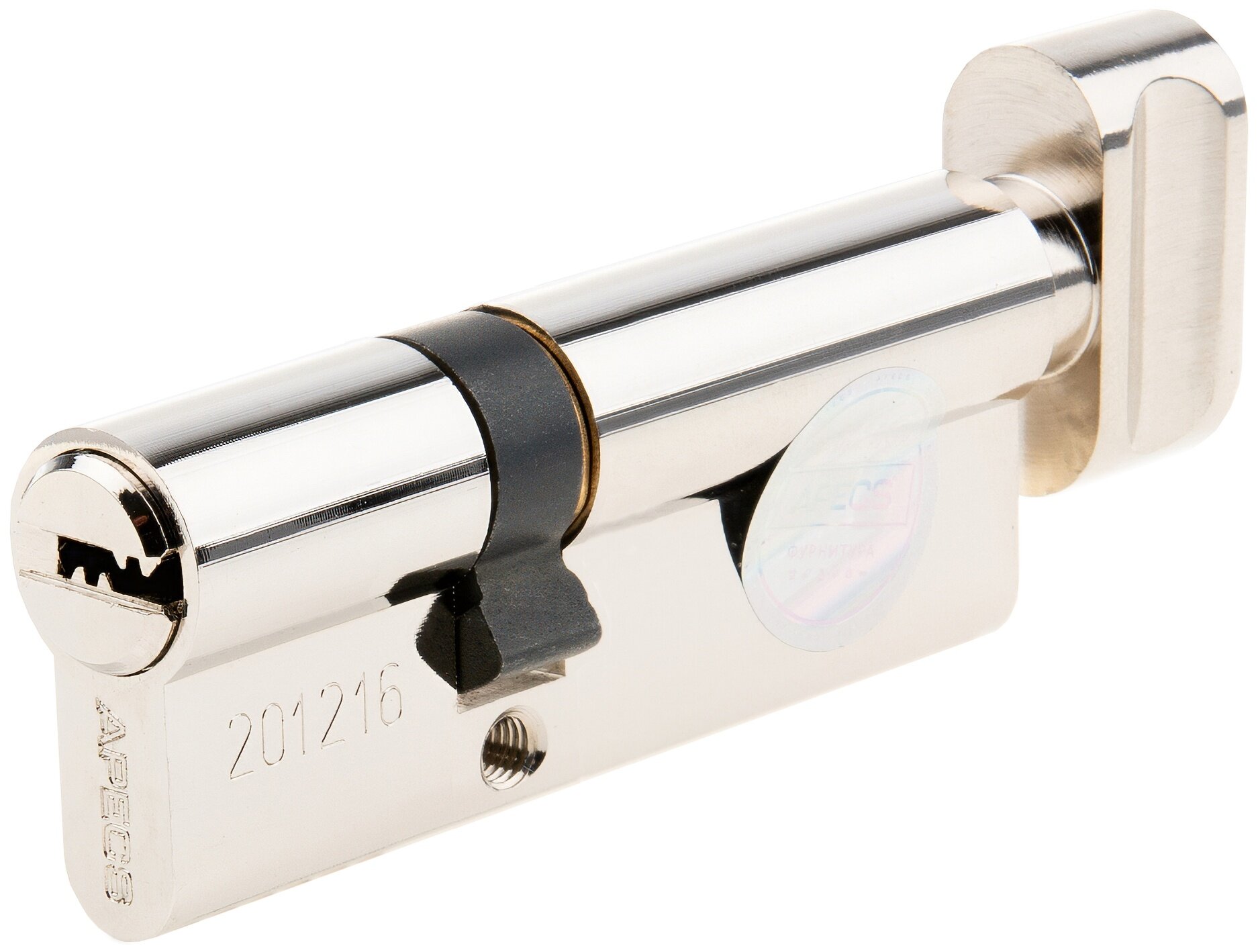 Цилиндровые механизмы Apecs Pro LM-80(30/50C)-C-NI 80 мм, ключ/вертушка, цвет никель