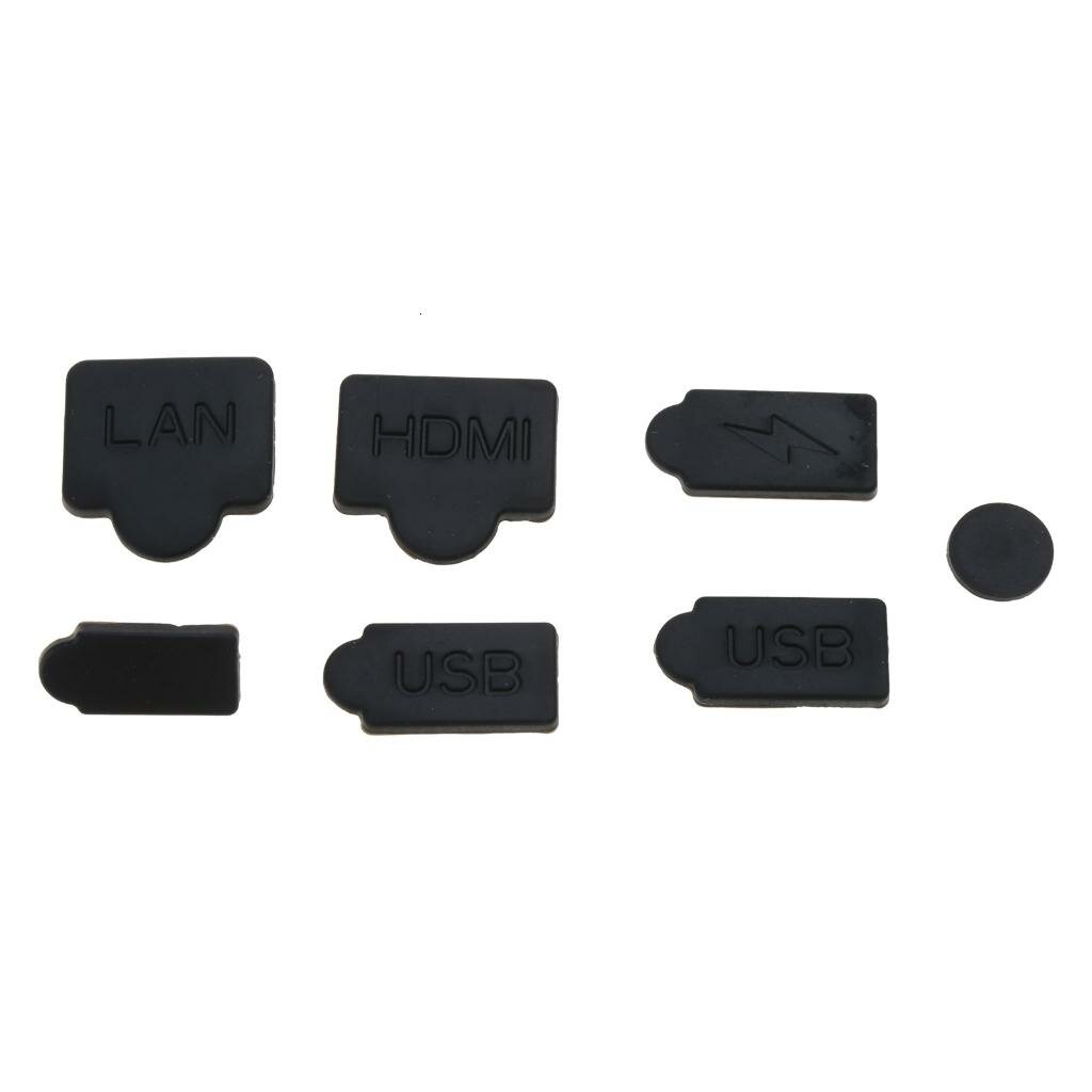 7 штук силиконовых заглушек для USB