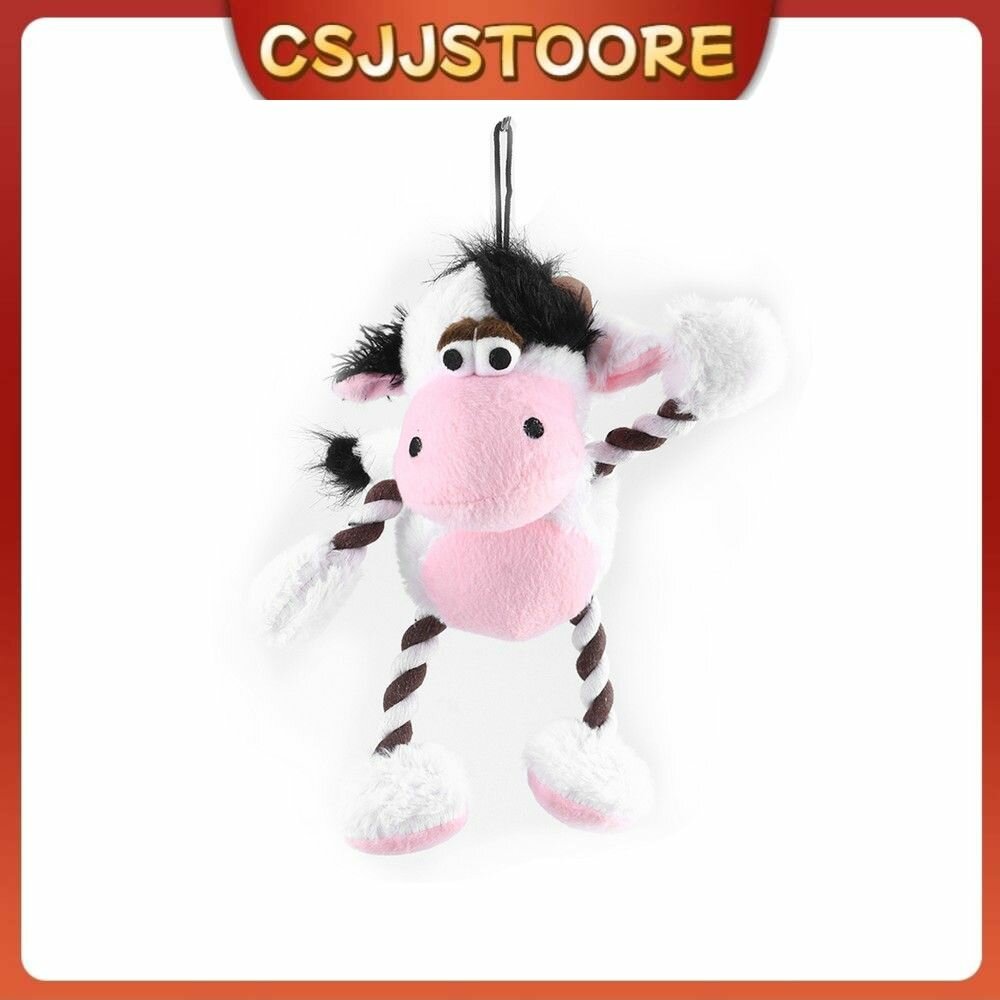 Плюшевая игрушка для собак, корова