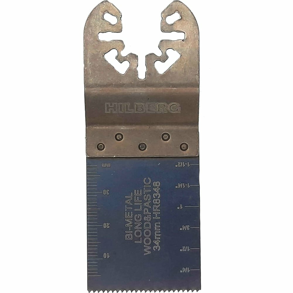 Полотно пильное погружное по древесине и пластику Hilberg WoodPlastic Bi-M 34x40x18tpi HR8348