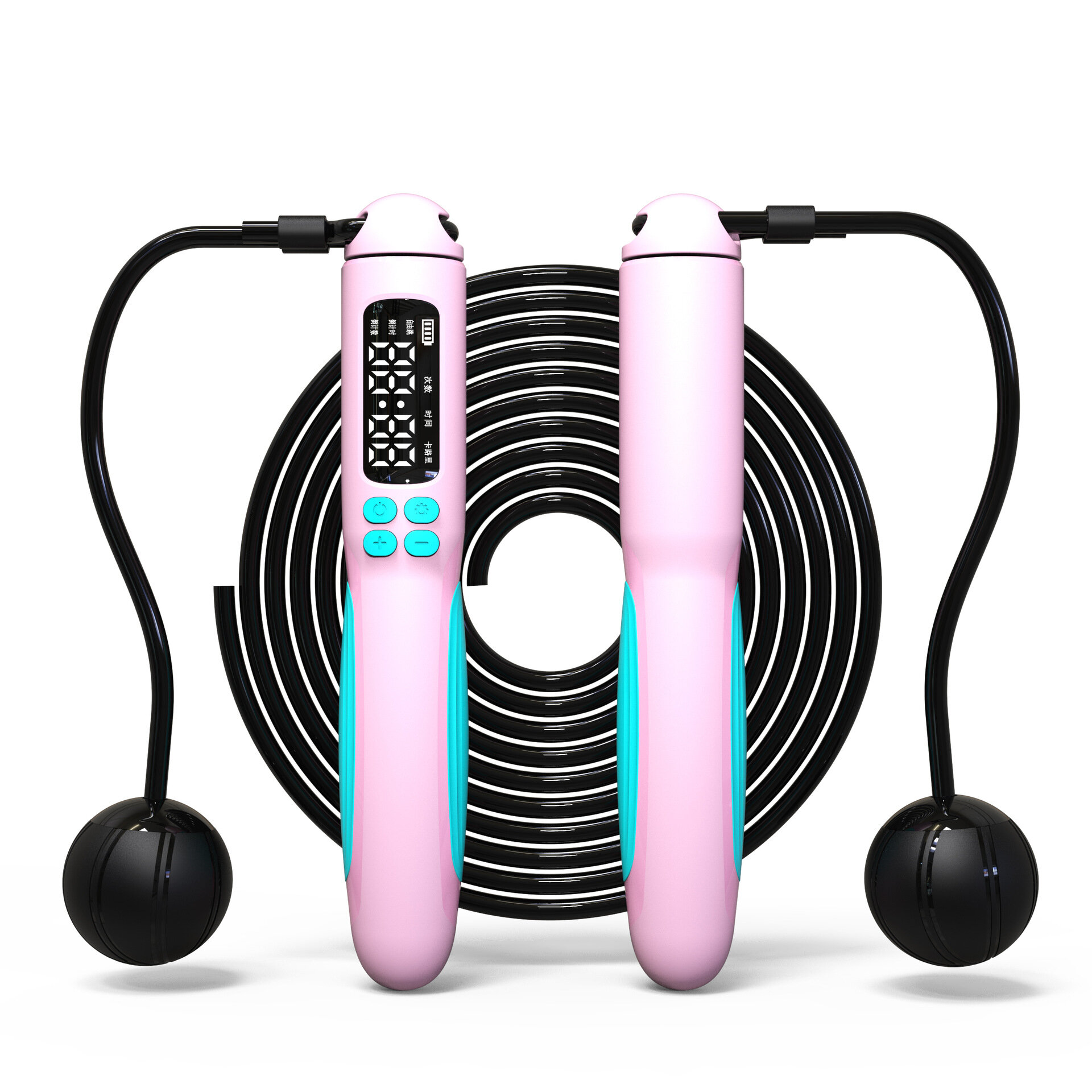 Прямо от производителя: умная скакалка с функцией подсчета, утяжеленная беспроводная скакалка двойного назначения для фитнеса, стальная скакалка специально для учащихся, сдающих вступительный экзамен в старшую школу.