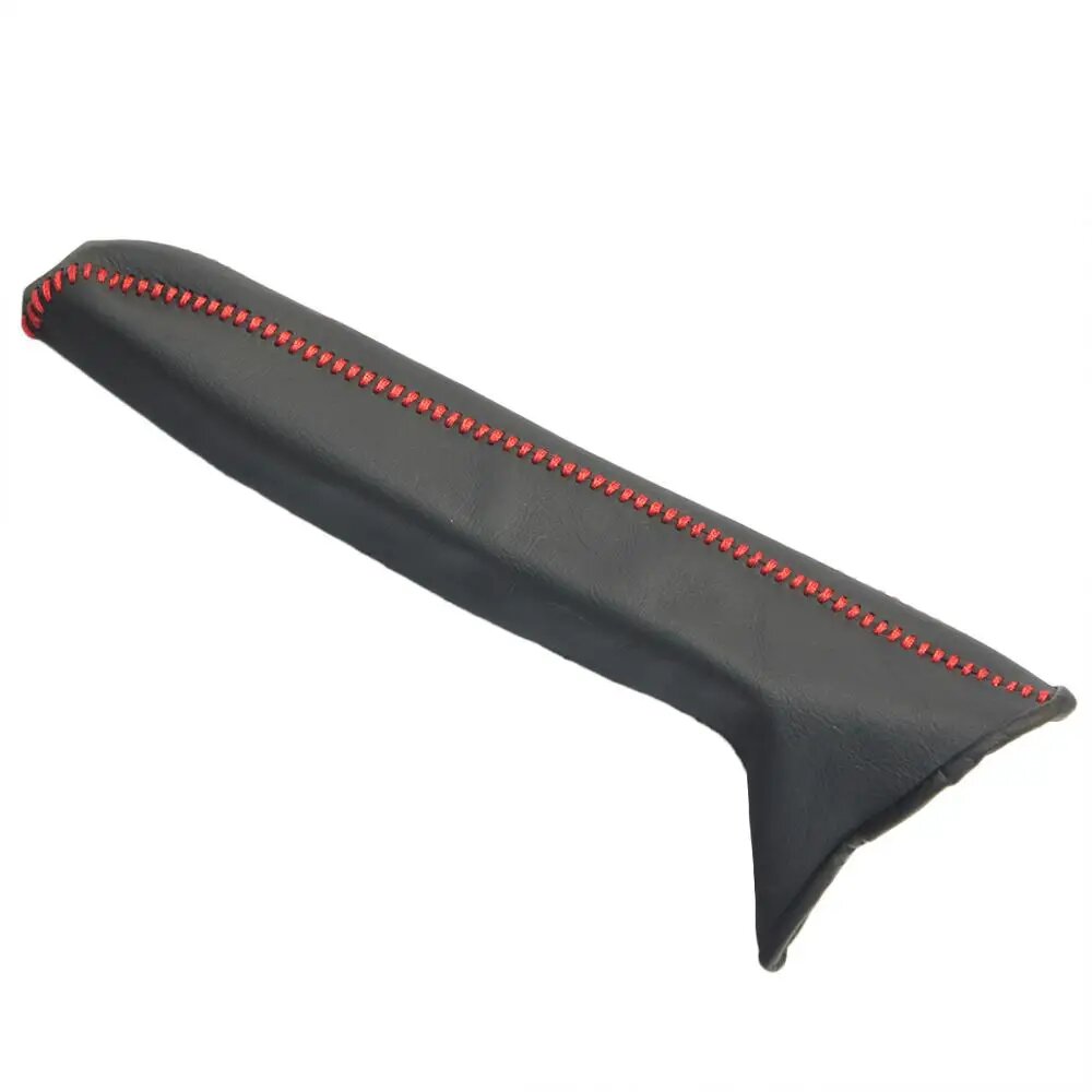 Автомобильные чехлы ручника PONSNY чехол для Nissan NV200, чехол с ручным тормозом, кожаные рукоятки, сшитый вручную, черный