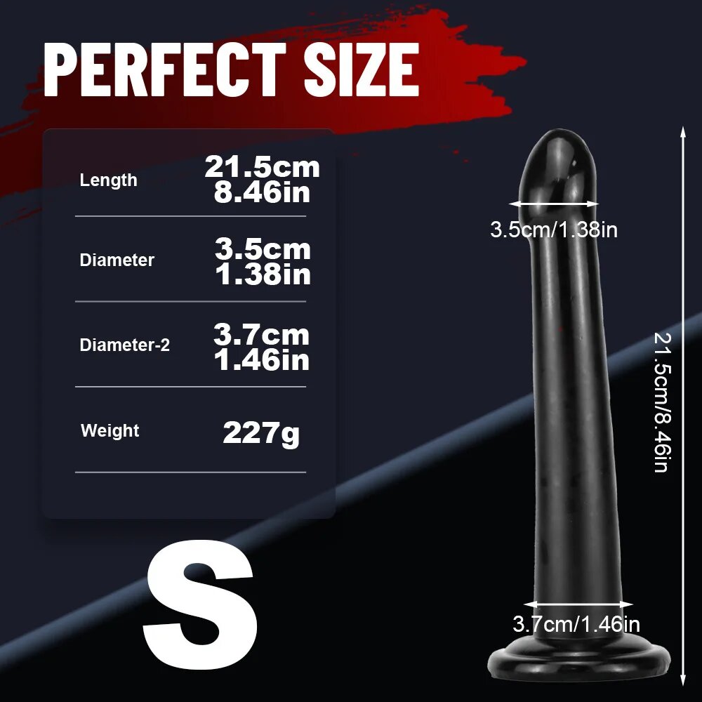 Длинные фаллоимитаторы, черная анальная пробка, Анальная пробка, массажер простаты для женщин, S