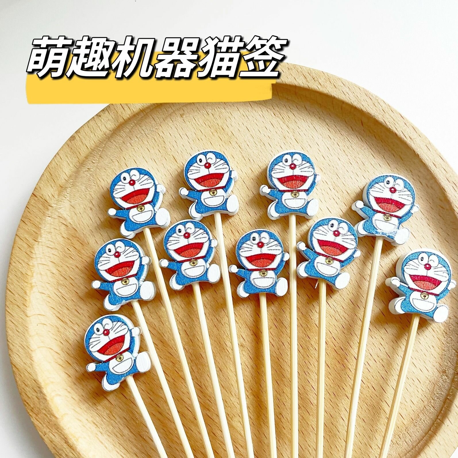 Одноразовые фруктовые палочки, креативные бамбуковые палочки, декор для коктейлей, палочки для сэндвичей, десертные вилки, палочки для бургеров, фиксированные зубочистки