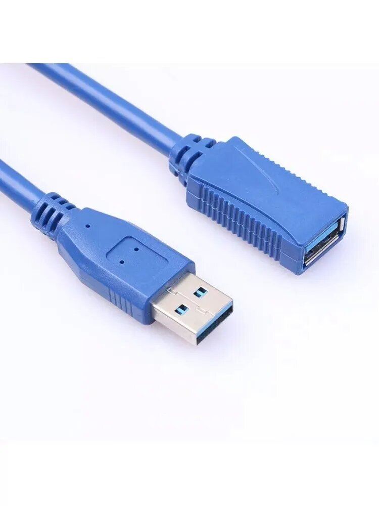 RUZSJ Удлинитель кабеля USB 3.0 Type-A/USB 3.0 Type-B, 1.8 м, голубой