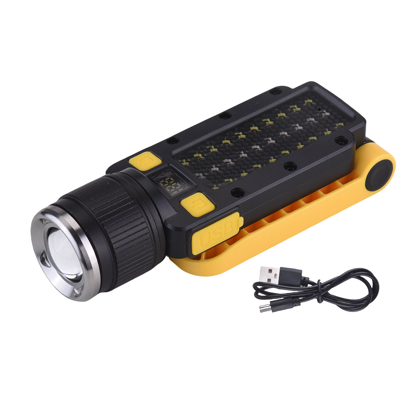 Перезаряжаемый рабочий фонарь, складной светодиодный фонарь со штативом и магнитным креплением, портативный фонарь для автомехаников, ремонта автомобилей, дома, гаража, в экстренных случаях, для кемпинга.