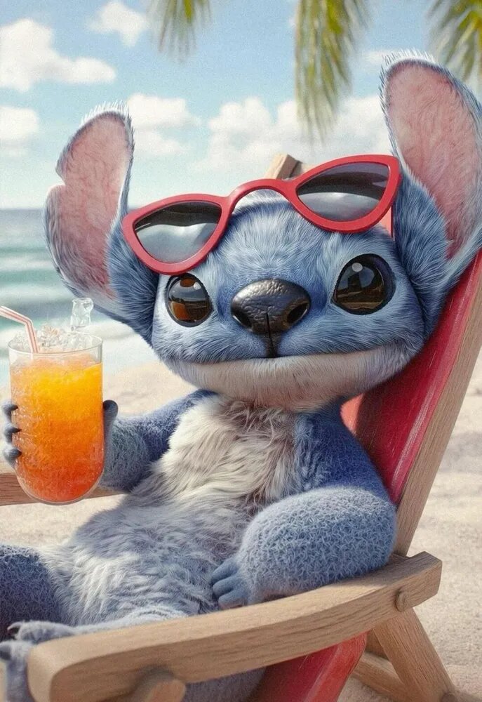 Алмазная Картина "Лило И Стич" 40х50 См Алмазная Вышивка / Картина Стразами Подарков