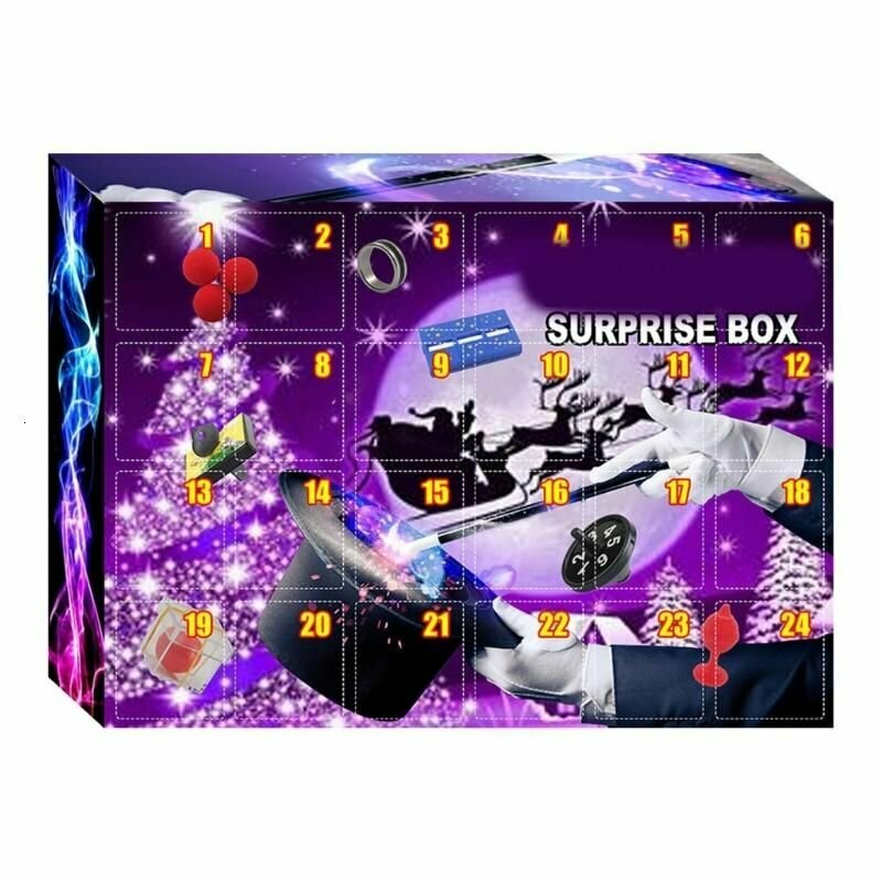 Рождественский набор камней 2023: Календарь Адвента с натуральными минералами, - Волшебная декомпрессия