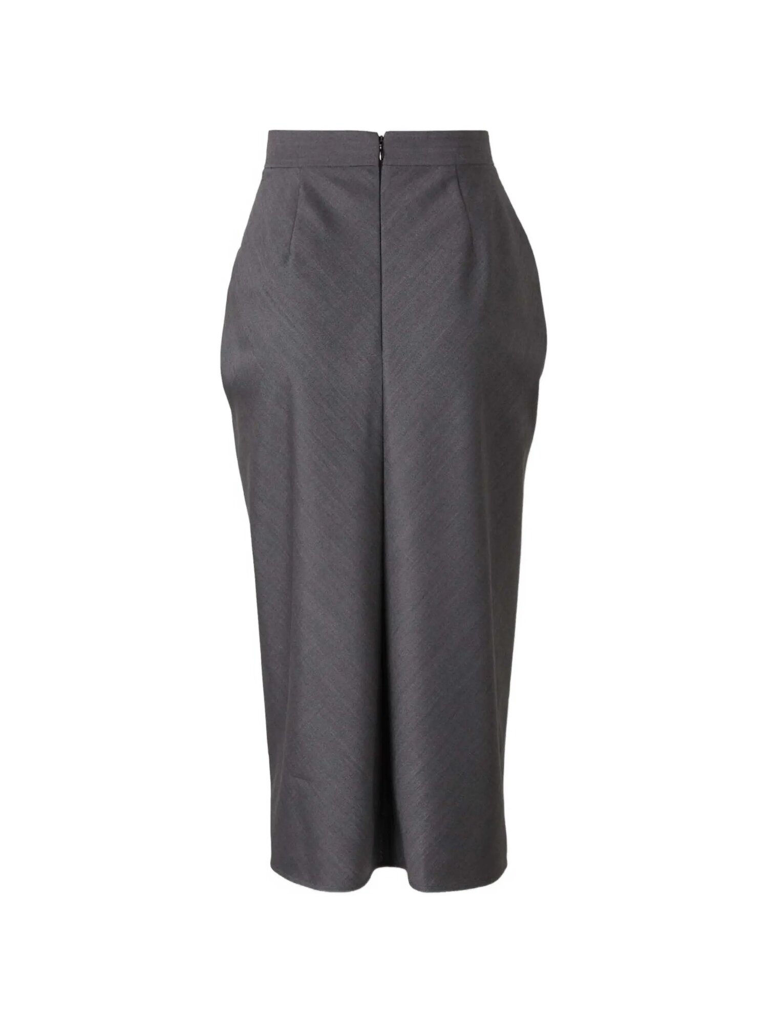 Юбка GIVENCHY Draped midi skirt, размер 38, grey — фото 1