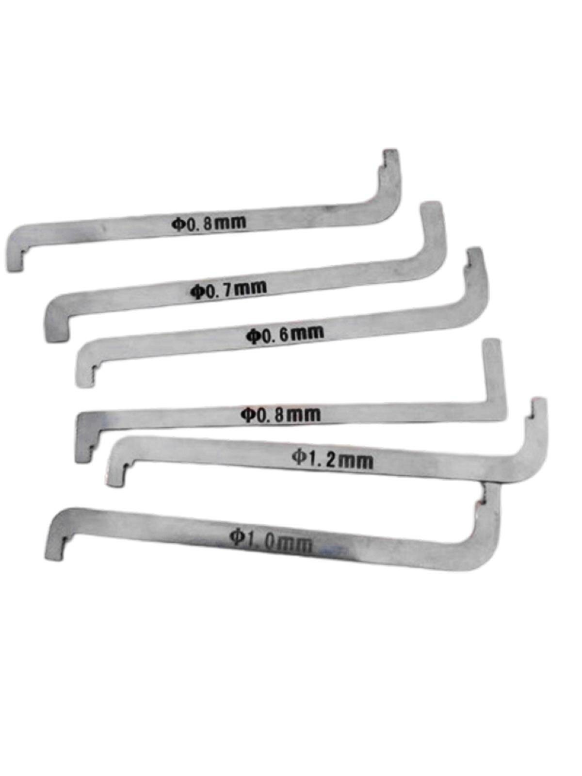 6шт Z-образная Угловая Отвертка, Прямоугольная офсетная Отвертка из нержавеющей стали