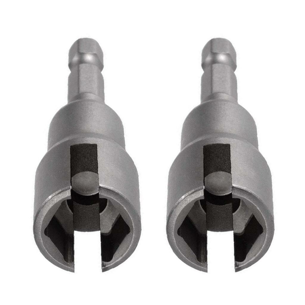 Адаптер-переходник с шестигранным хвостовиком 1/4 дюйма и барашковой гайкой, 2