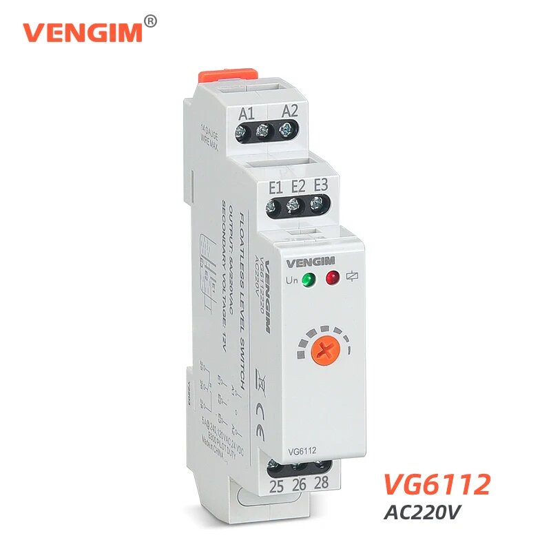 Реле контроля уровня жидкости VENGIM VG6112 AC220V