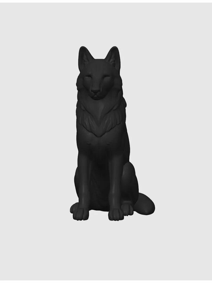 Ростовая статуэтка собаки-Швед. лосиная гончая (10см, черный)