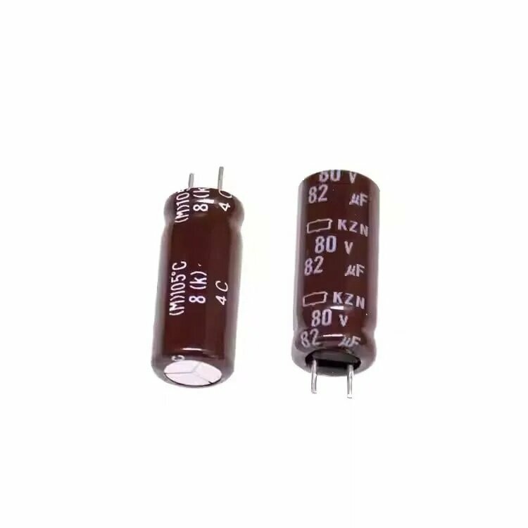 5 шт. 82мкФ 80В (82uF 80V 8x20мм) Алюминиевый электролитический конденсатор Nippon Chemi-Con KZN Совершенно новый