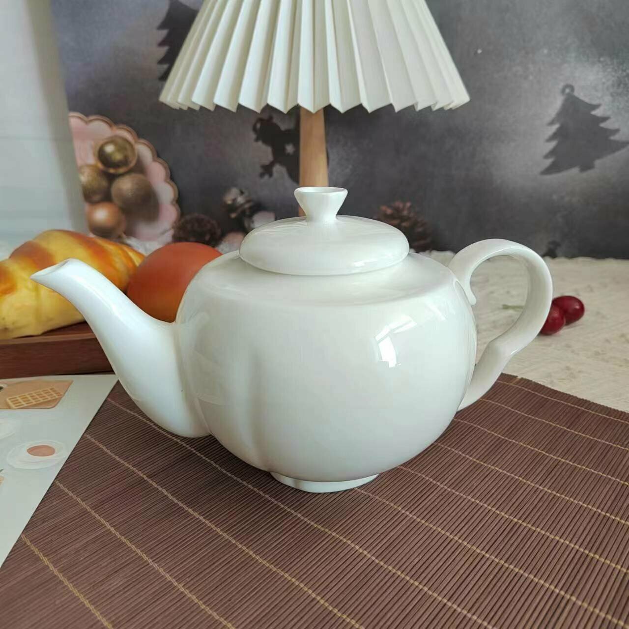 Кофейник из костяного фарфора в английском стиле для ручного заваривания, вместимость 500-1000 мл, элегантный домашний