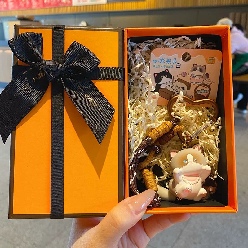 Новый милый брелок-кошечка 2025 года для девочек, изысканный кулон для рюкзака, парный брелок-шарм Брелок для ключей