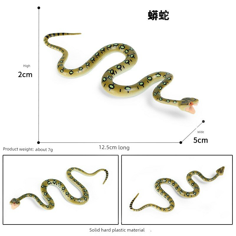 Детская игрушка-имитация змеи, модель рептилии, украшение, большой питон, кобра, змееглазка, реквизит для розыгрышей