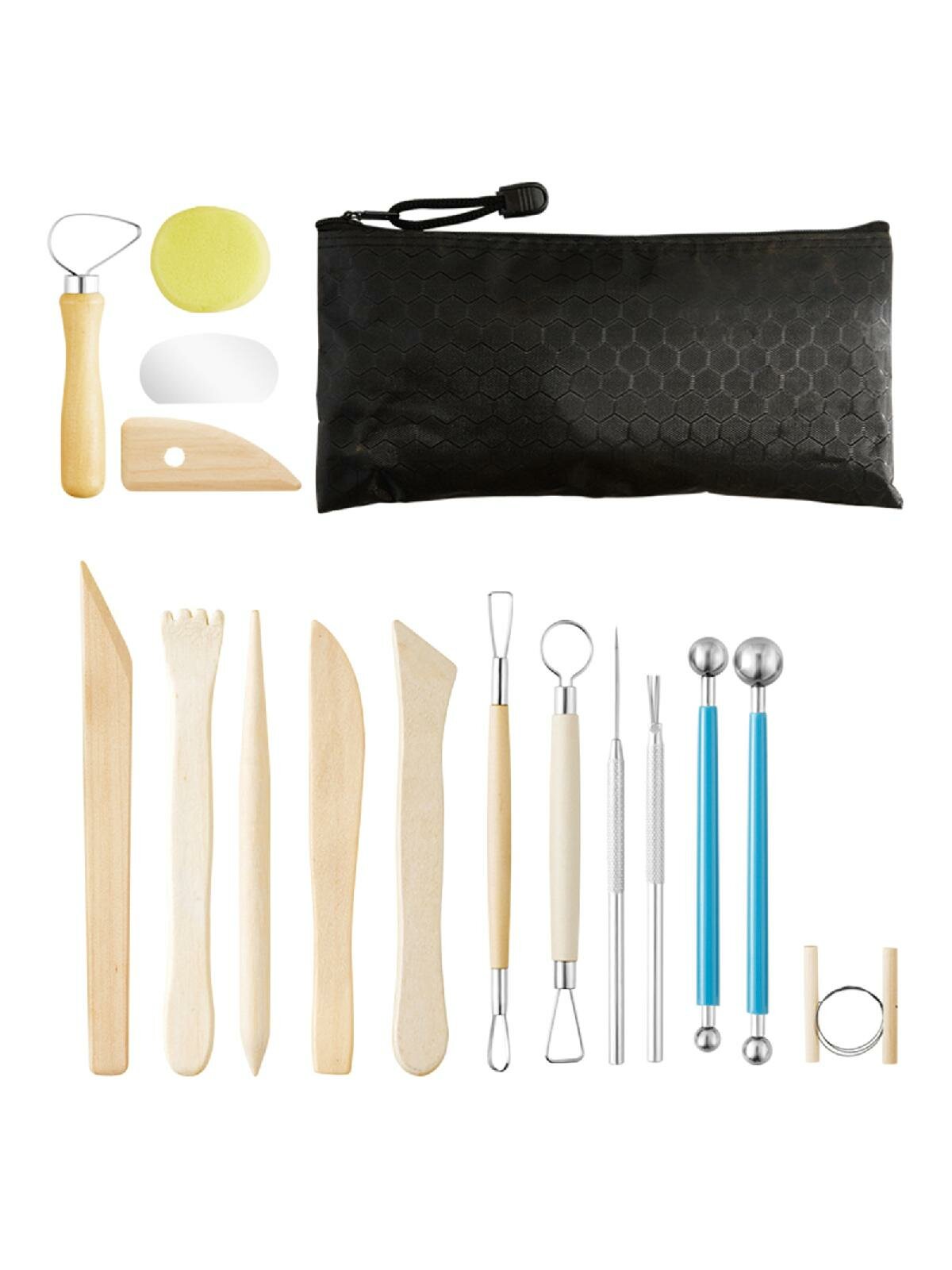 Набор из 17 предметов, набор палочек для таблеток, силиконовая ручка для точечного сверления, глиняная скульптура, набор мягкой глины
