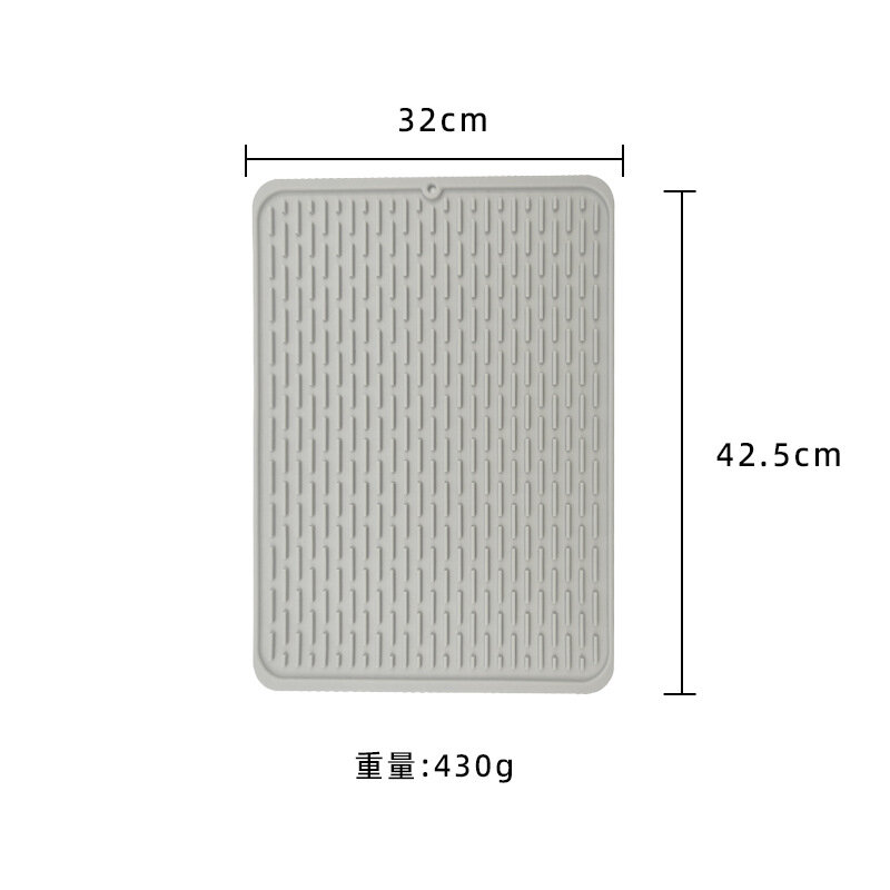 Квадратный силиконовый коврик для кухни, защита столешницы, антиожоговый, теплоизоляционный коврик, для сушки посуды, антигрязевой силиконовый дренажный коврик