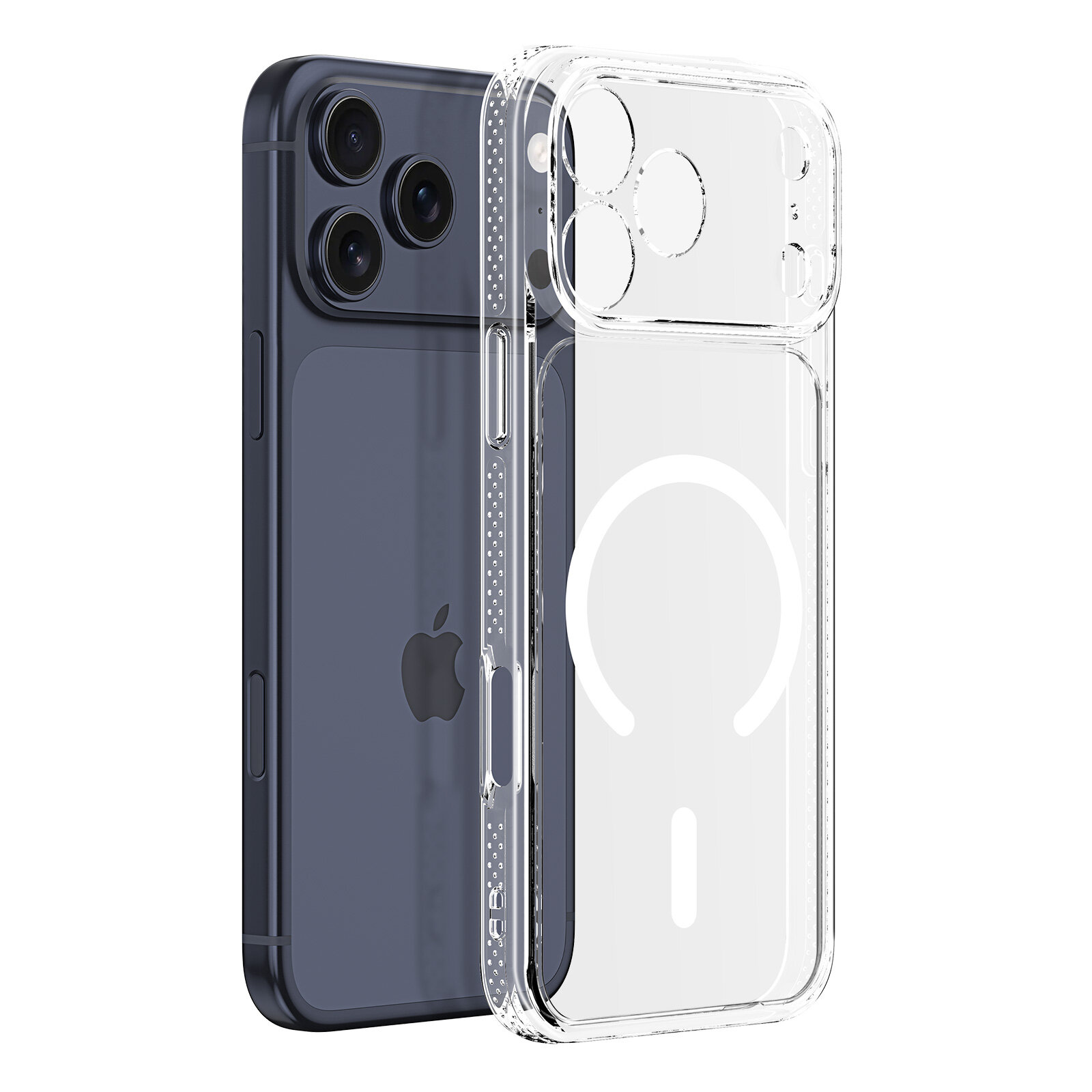 Прозрачный чехол с MagSafe для смартфона iPhone 17 Pro Max, серия Clin Mag Series (Open Ring Version) от Dux Ducis